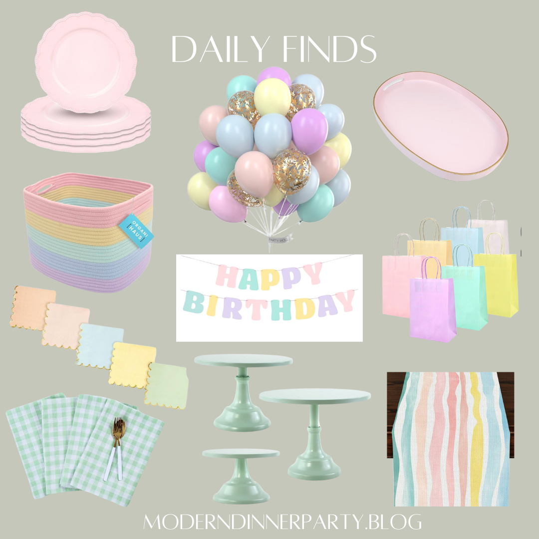 Pastel Birthday Party Ideas – Modern Dinner Party